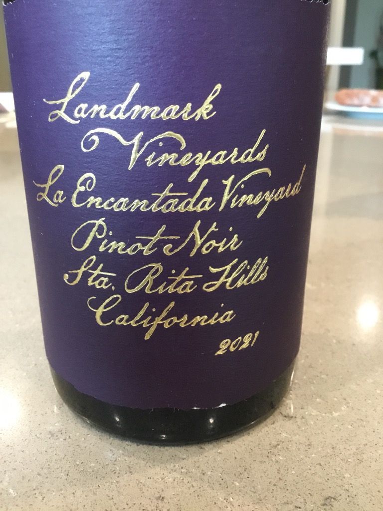 2021 Landmark Pinot Noir La Encantada Vineyard, USA, California ...