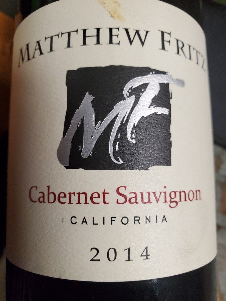 2014 Matthew Fritz Cabernet Sauvignon, USA, California, North Coast ...