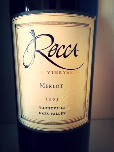 2008 Rocca Family Vineyards Merlot, USA, California, Napa Valley ...