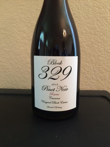 2013 Vineyard Block Estate Pinot Noir Block 329, USA, California, Napa ...