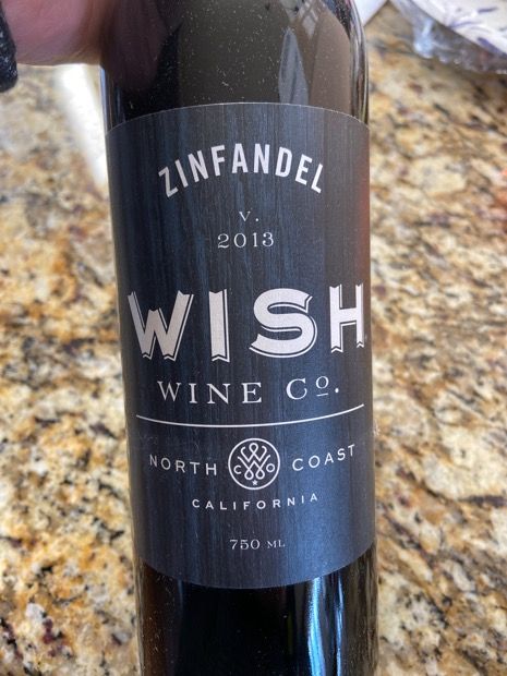 2013 Wish Wine Co. Zinfandel, USA, California, North Coast - CellarTracker