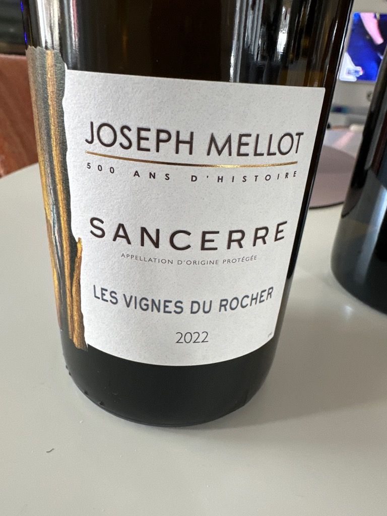 2022 Joseph Mellot Sancerre Les Vignes du Rocher, France, Loire Valley ...