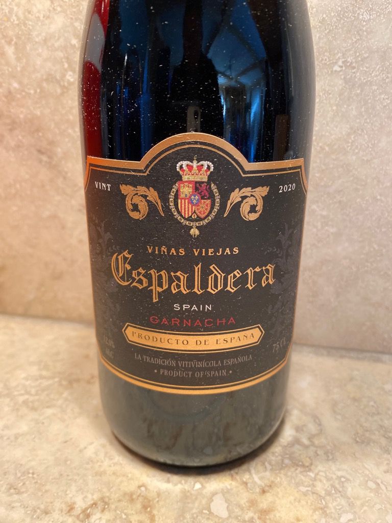 2020 Espaldera Garnacha Viñas Viejas, Spain - CellarTracker