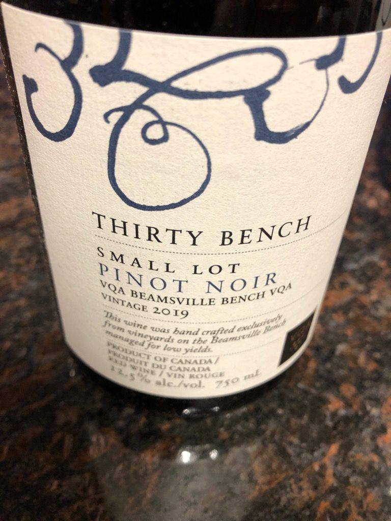 2021 Thirty Bench Pinot Noir Small Lot, Canada, Ontario, Niagara ...