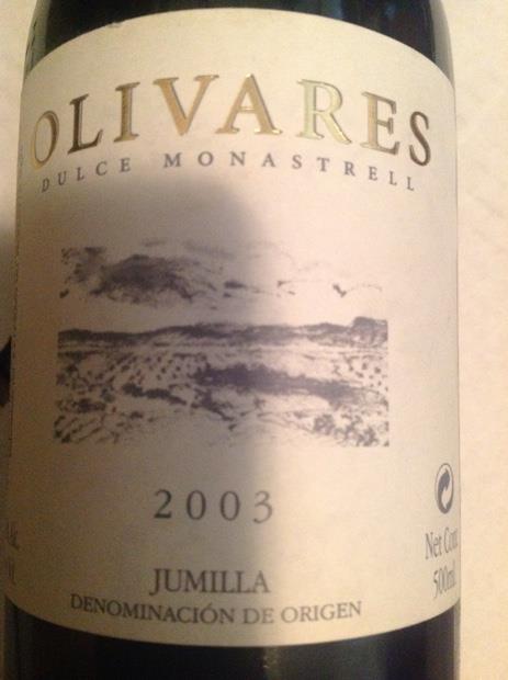 2002 Bodegas Olivares Jumilla Dulce Monastrell, Spain, Murcia, Jumilla ...