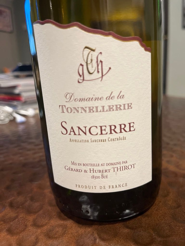 2020 Gerard & Hubert Thirot Sancerre Domaine de la Tonnellerie, France ...