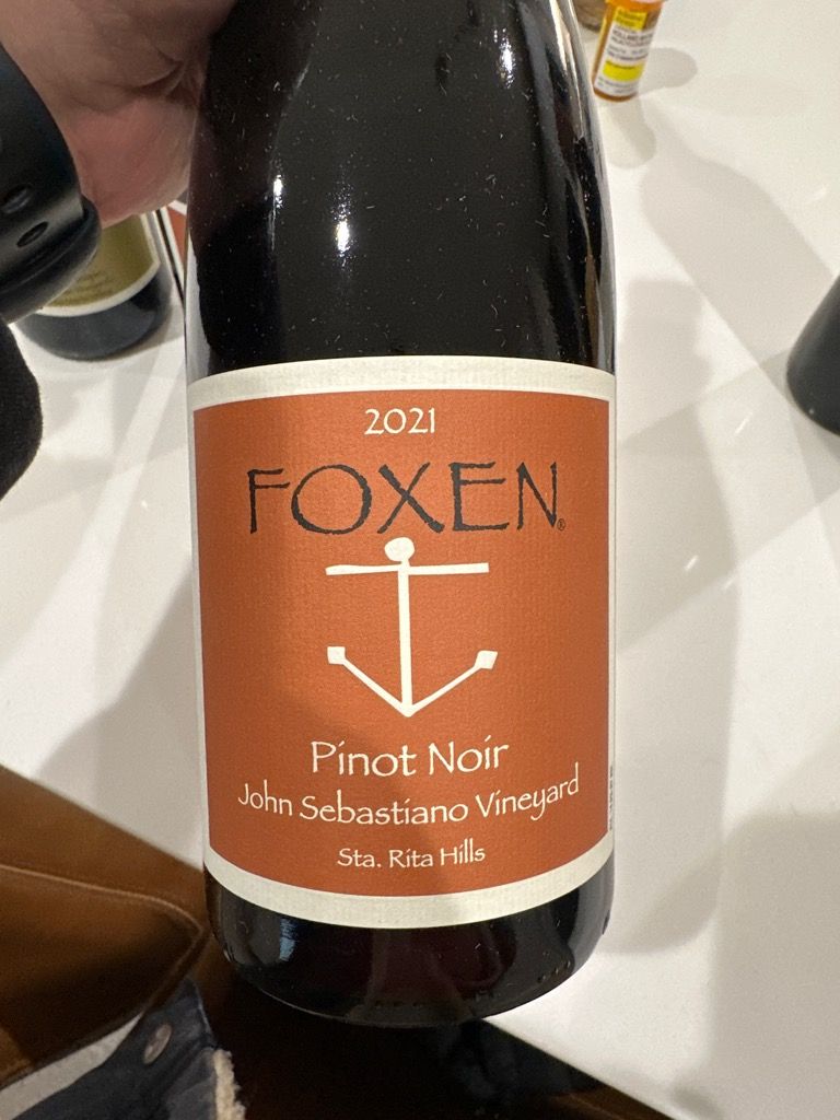 2021 Foxen Pinot Noir John Sebastiano Vineyard, USA, California ...