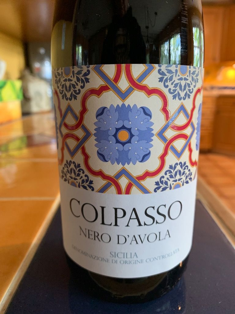 2019 Colpasso Nero d'Avola Sicilia, Italy, Sicily, Sicilia - CellarTracker