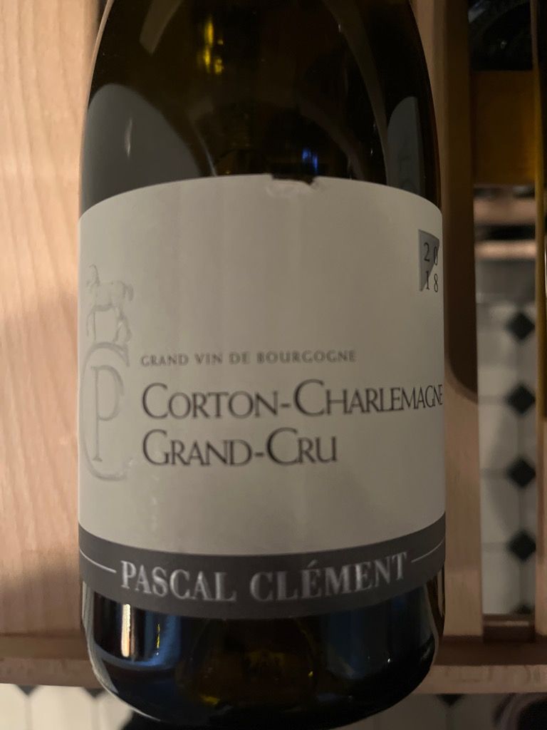 2018 Pascal Clément Corton-Charlemagne, France, Burgundy, Côte de ...
