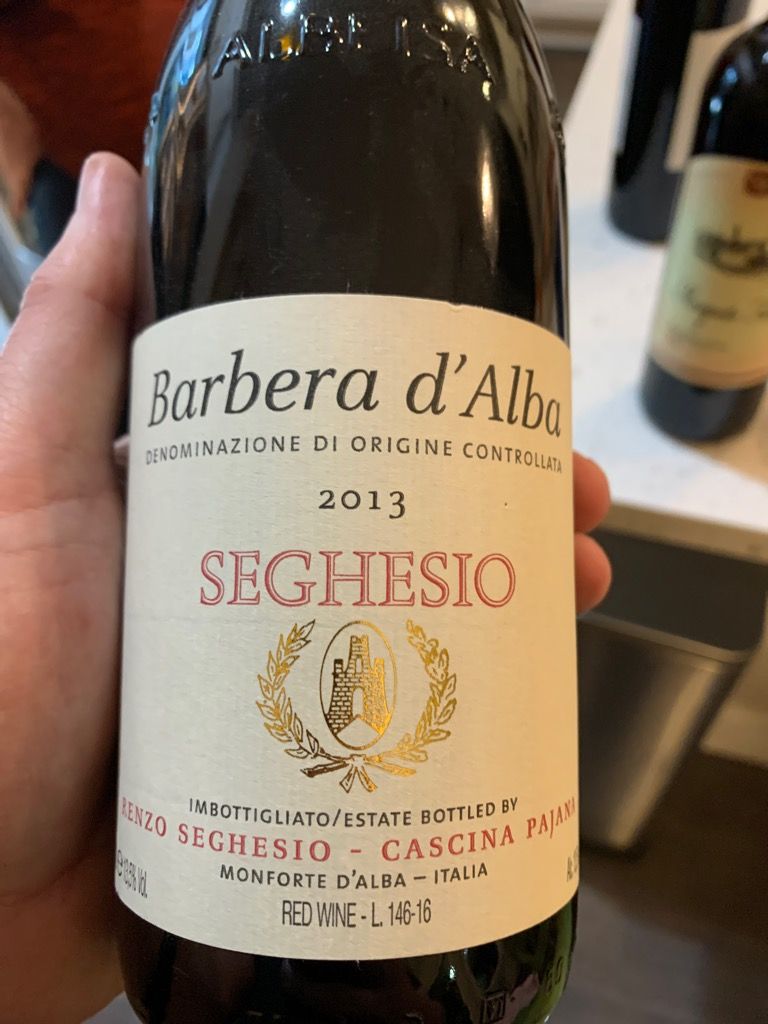 2012 Renzo Seghesio Barbera d'Alba Ars Vivendi, Italy, Piedmont, Alba ...