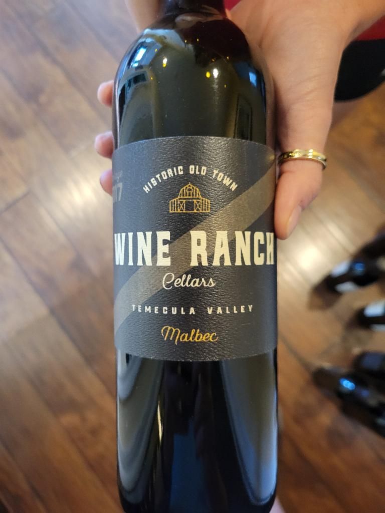 2018 Wine Ranch Cellars Malbec, USA, California, South Coast, Temecula ...
