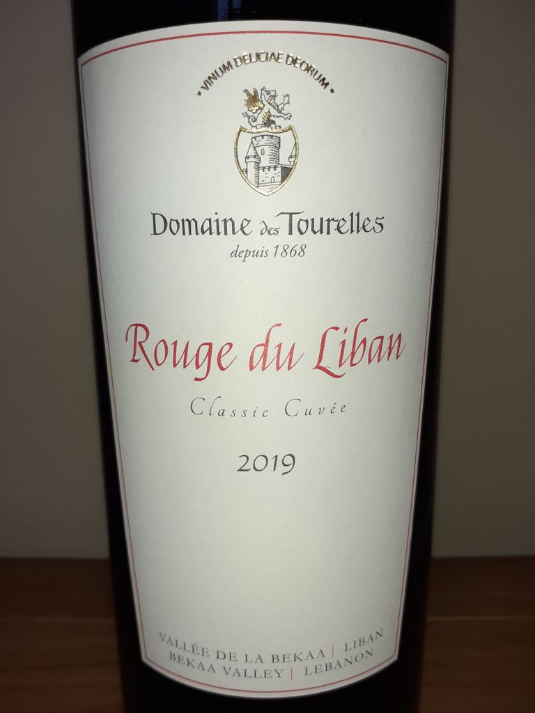 2019 Domaine des Tourelles Rouge du Liban, Lebanon, Bekaa Valley ...