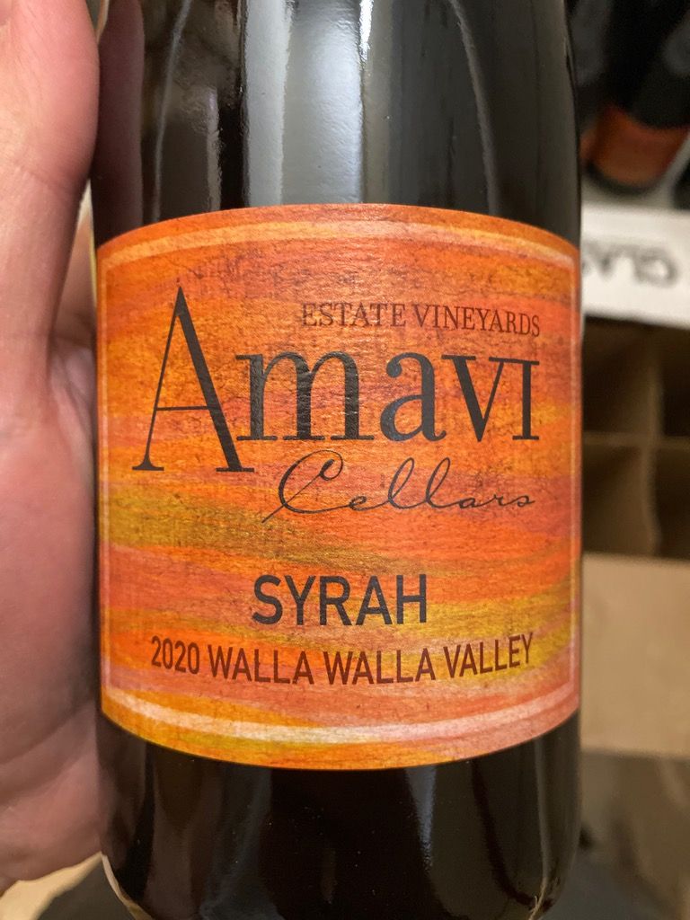 2020 Amavi Cellars Syrah Les Collines Vineyard, USA, Washington ...