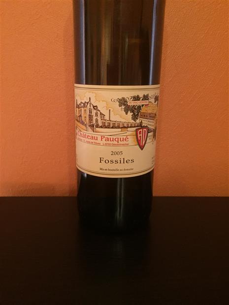 2006 Caves Albert Duhr (Château Pauqué) Pinot Blanc Fossiles ...