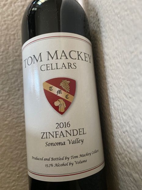 2017 Tom Mackey Cellars Zinfandel, USA, California, Sonoma County ...