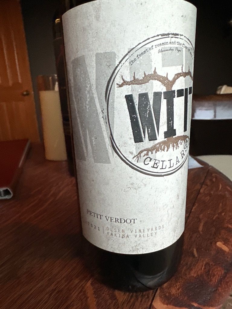 2021 Wit Cellars Petit Verdot Port (Style) Olsen Vineyards, USA ...
