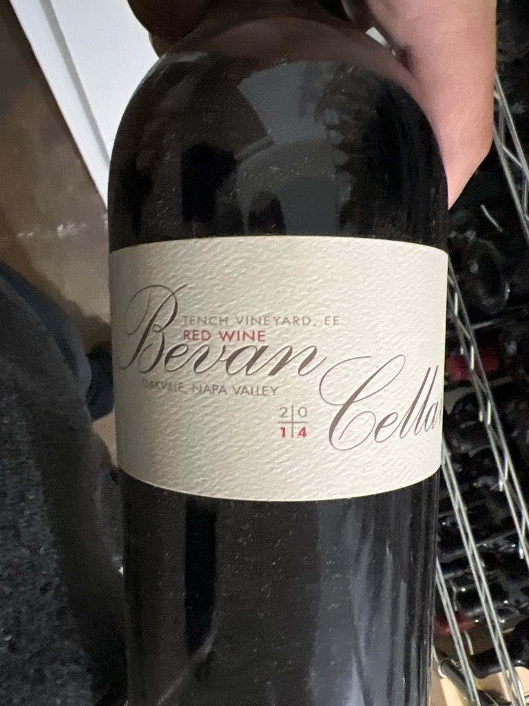 2014 Bevan Cellars Red Wine, Oakville Napa Valley Tench Vineyard, USA ...