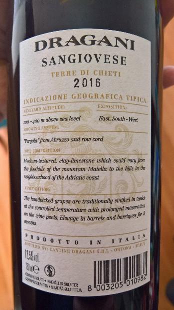 2010 Dragani Terre di Chieti IGT, Italy, Abruzzi, Terre di Chieti IGT ...