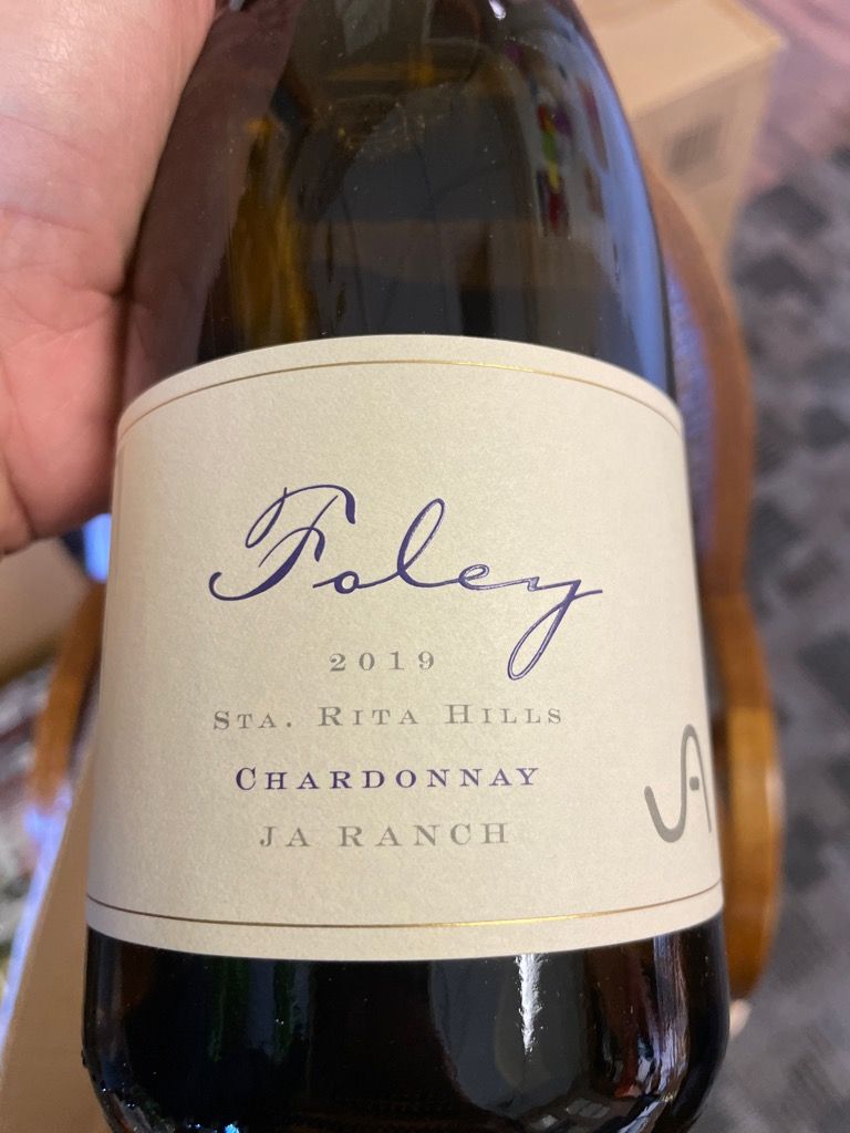 2019 Foley Estates Chardonnay JA Ranch, USA, California, Central Coast ...