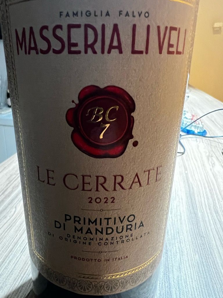 2022 Masseria Li Veli Primitivo, Italy, Puglia, Primitivo di Manduria ...