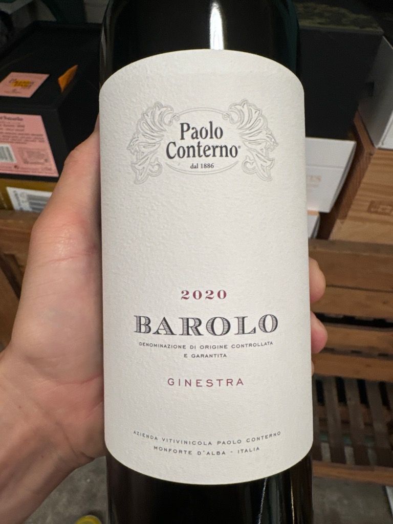 2021 Paolo Conterno Barolo Ginestra, Italy, Piedmont, Langhe, Barolo ...