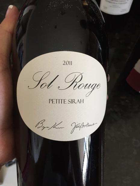 2011 Sol Rouge Petite Sirah, USA, California, North Coast, Lake County ...