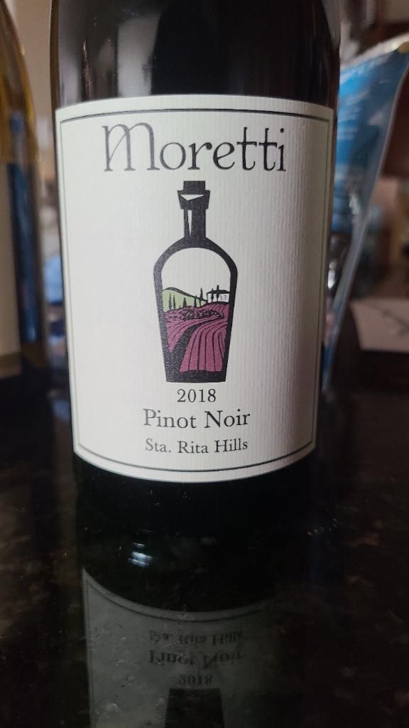 2020 Moretti Pinot Noir Rancho Santa Rita Vineyard, USA, California ...