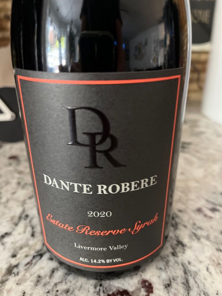 2020 Dante Robere Syrah Estate Reserve, USA, California, San Francisco ...