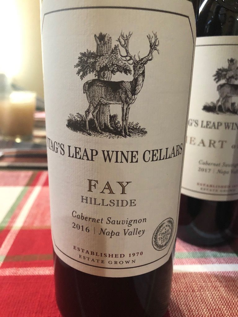 2017 Stag's Leap Wine Cellars Cabernet Sauvignon Fay Hillside, USA ...