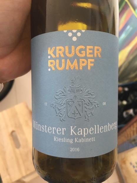 2013 Kruger-Rumpf Münsterer Kapellenberg Riesling Kabinett, Germany, Nahe - CellarTracker
