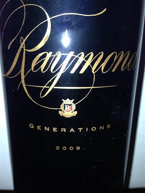 2009 Raymond Generations, USA, California, Napa Valley - CellarTracker