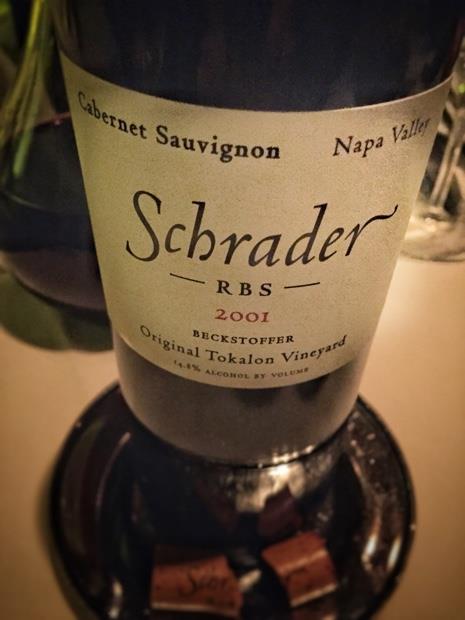 2001 Schrader Cellars Cabernet Sauvignon RBS Beckstoffer To Kalon ...