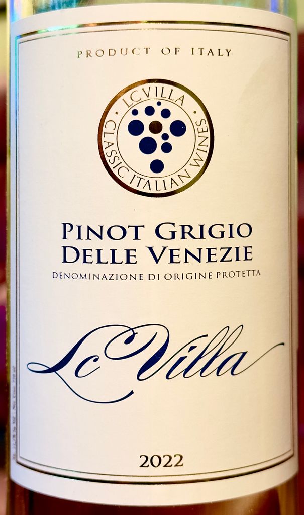 2022 LC Villa Pinot Grigio Delle Venezie, Italy, Delle Venezie ...