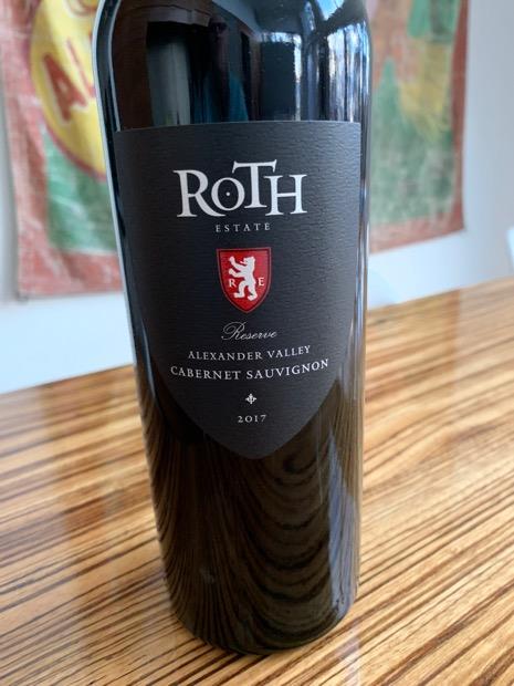 2017 Roth Estate Cabernet Sauvignon Reserve, USA, California, Sonoma ...
