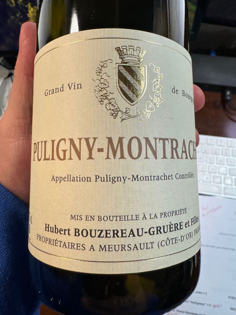 2021 Hubert Bouzereau-Gruère et Filles Puligny-Montrachet, France ...