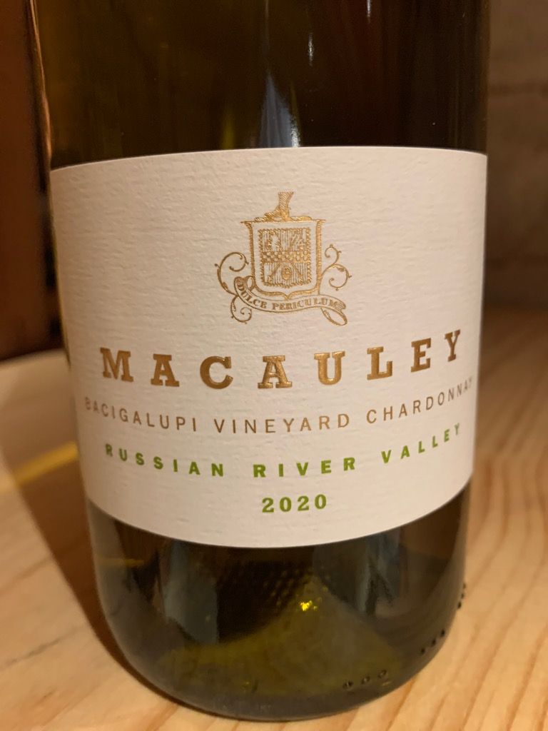 2020 Macauley Chardonnay Bacigalupi Vineyard, USA, California, Sonoma ...