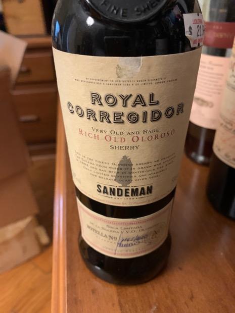 NV Sandeman Jerez-Xérès-Sherry Royal Corregidor 30 Year Old Oloroso ...