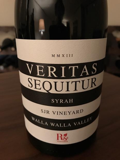 2015 Rasa Vineyards Syrah Veritas Sequitur SJR Vineyard, USA ...