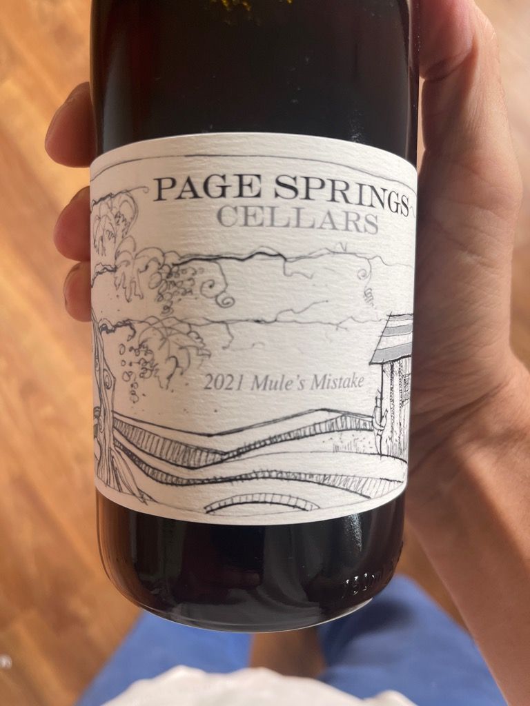 2021 Page Springs Cellars Mule's Mistake, USA, Arizona, Cochise County ...