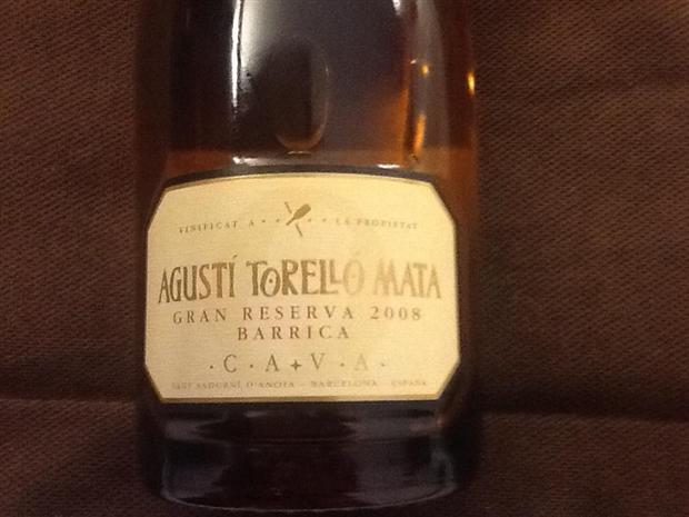 2008 Agustí Torelló Mata Cava Barrica Brut Nature Gran Reserva, Spain, Cava - CellarTracker
