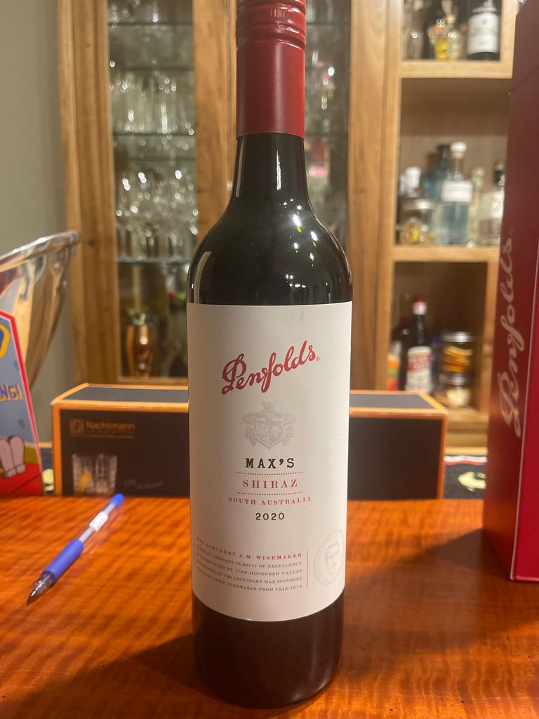 2020 Penfolds Max's Shiraz Cabernet, Australia, South Australia ...
