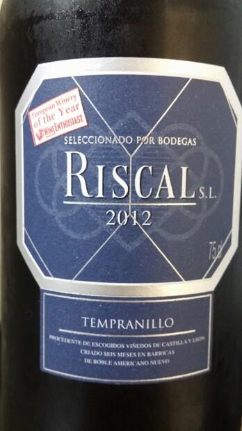 2012 Marqués de Riscal Tempranillo Riscal 1860, Spain, Castilla y León ...