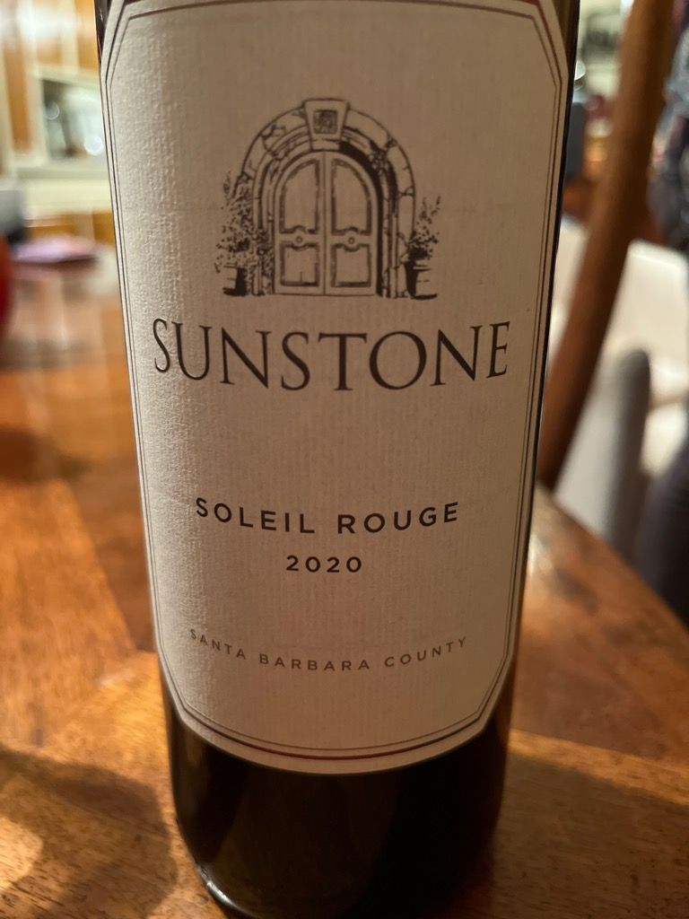 2020 Sunstone Vineyards and Winery Soleil Rouge, USA, California ...