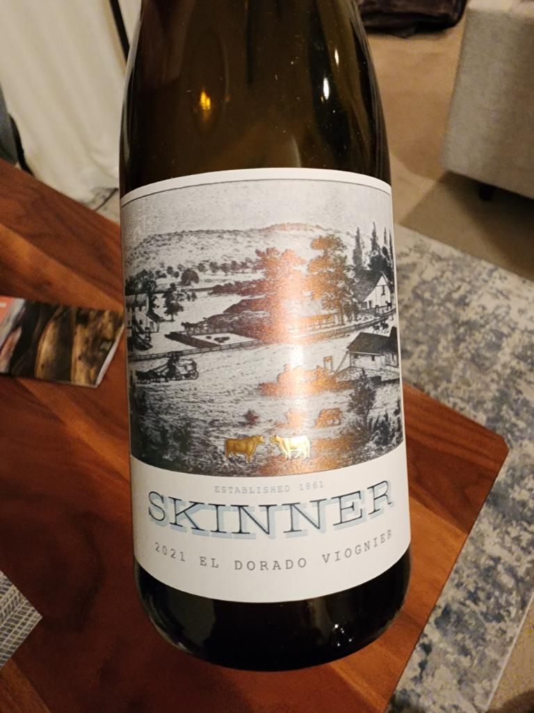 2021 Skinner Viognier, USA, California, Sierra Foothills, El Dorado ...