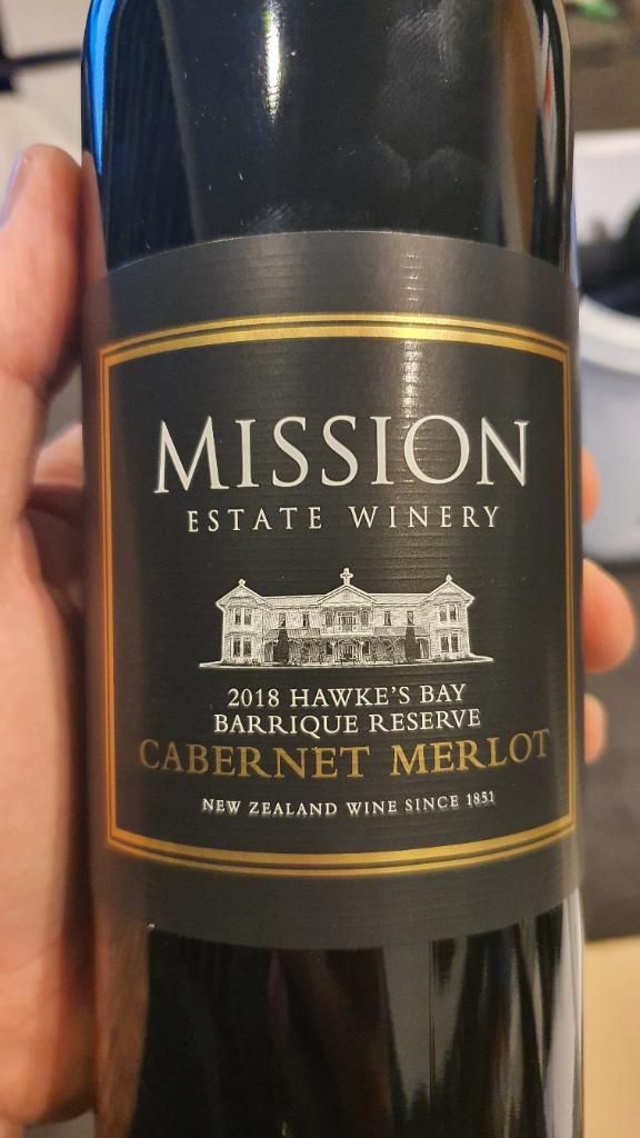 2015 Mission Estate Winery Cabernet Merlot Barrique Reserve, New Zealand, North Island, Hawke's ...