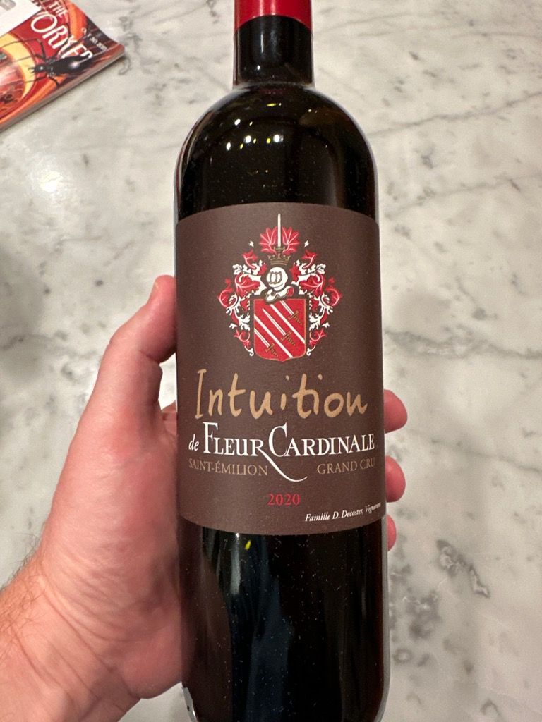 2020 Château Fleur Cardinale Intuition de Fleur Cardinale, France ...