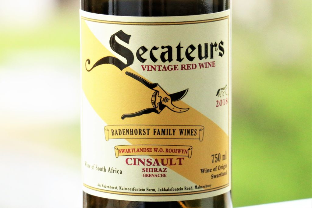 2018 Badenhorst Family Wines Secateurs Cinsault Shiraz Grenache, South ...