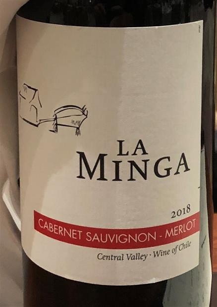 2021 La Minga Cabernet Sauvignon - Merlot, Chile, Central Valley ...
