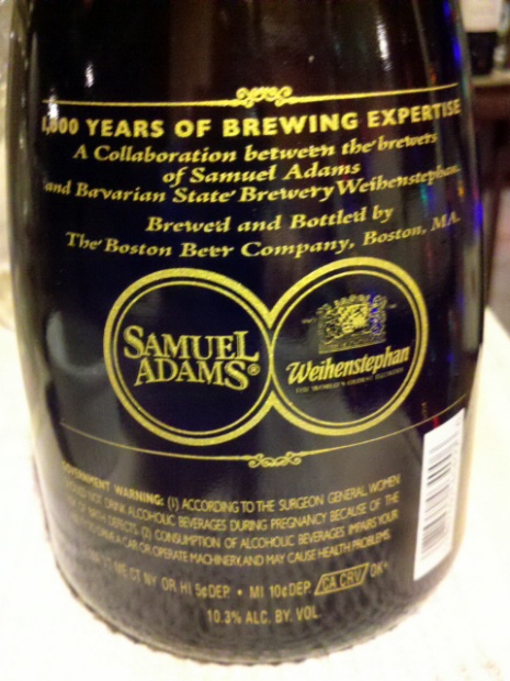 2011 Samuel Adams Infinium, USA, Massachusetts - CellarTracker
