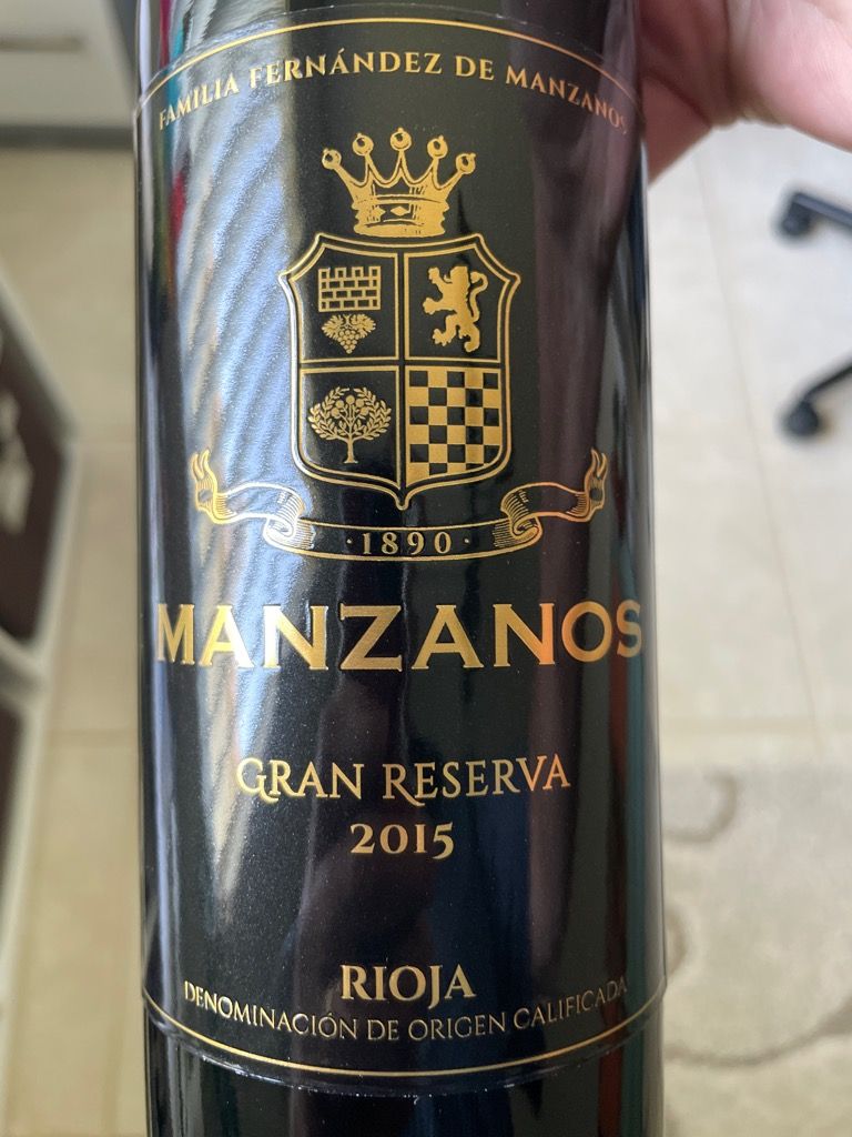 2015 Finca Manzanos Rioja Gran Reserva, Spain, La Rioja, Rioja ...